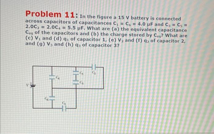 [Solved]: Problem 11: In the figure a ( 15 mathrm{~V} )