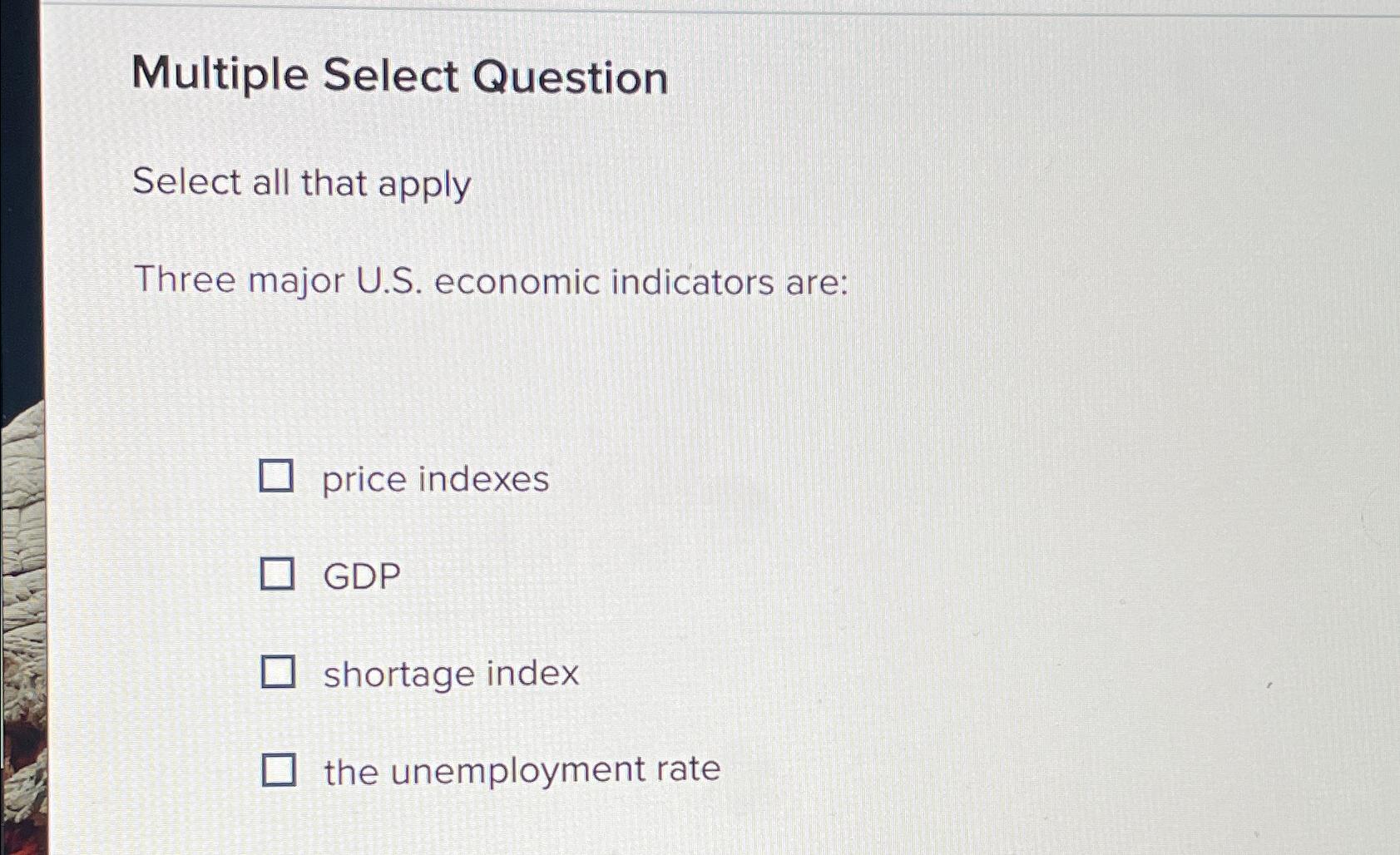 Solved Multiple Select QuestionSelect all that applyThree | Chegg.com