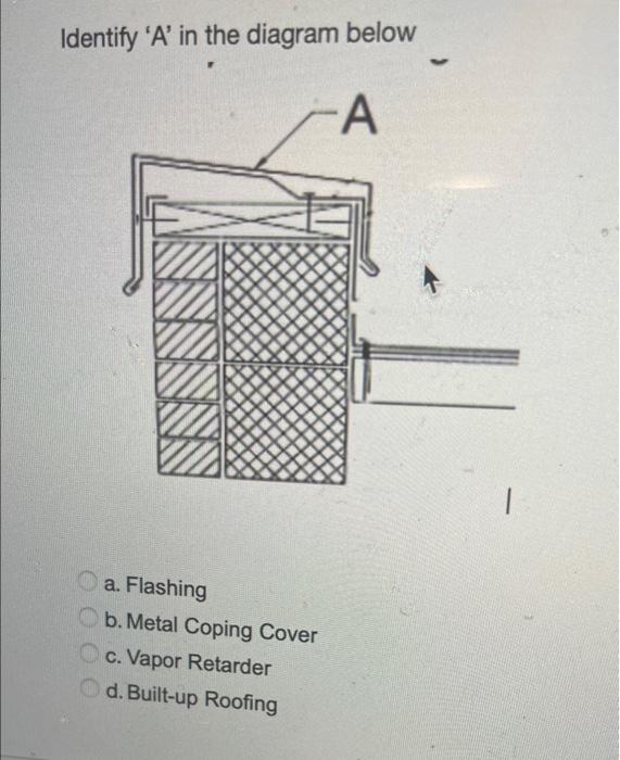 Solved Identify 'A' in the diagram below -A a. Flashing b. | Chegg.com
