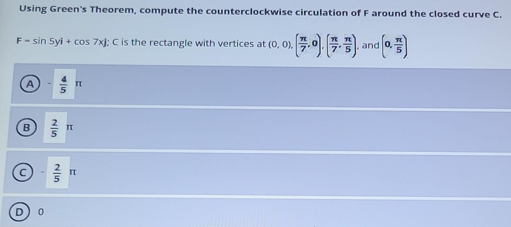 Solved Using Green's Theorem, compute the counterclockwise | Chegg.com