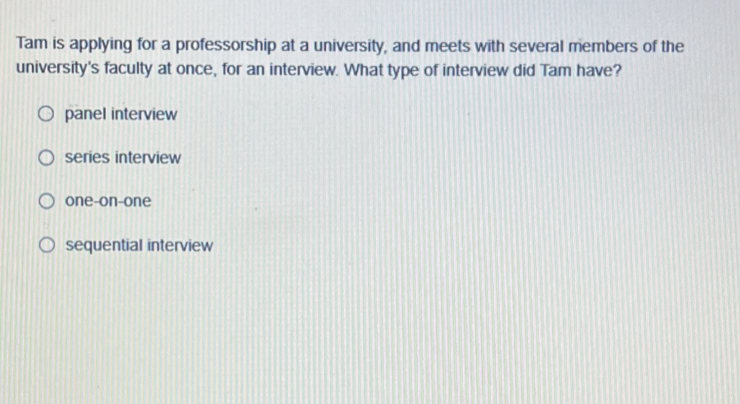 Solved Tam is applying for a professorship at a university, | Chegg.com