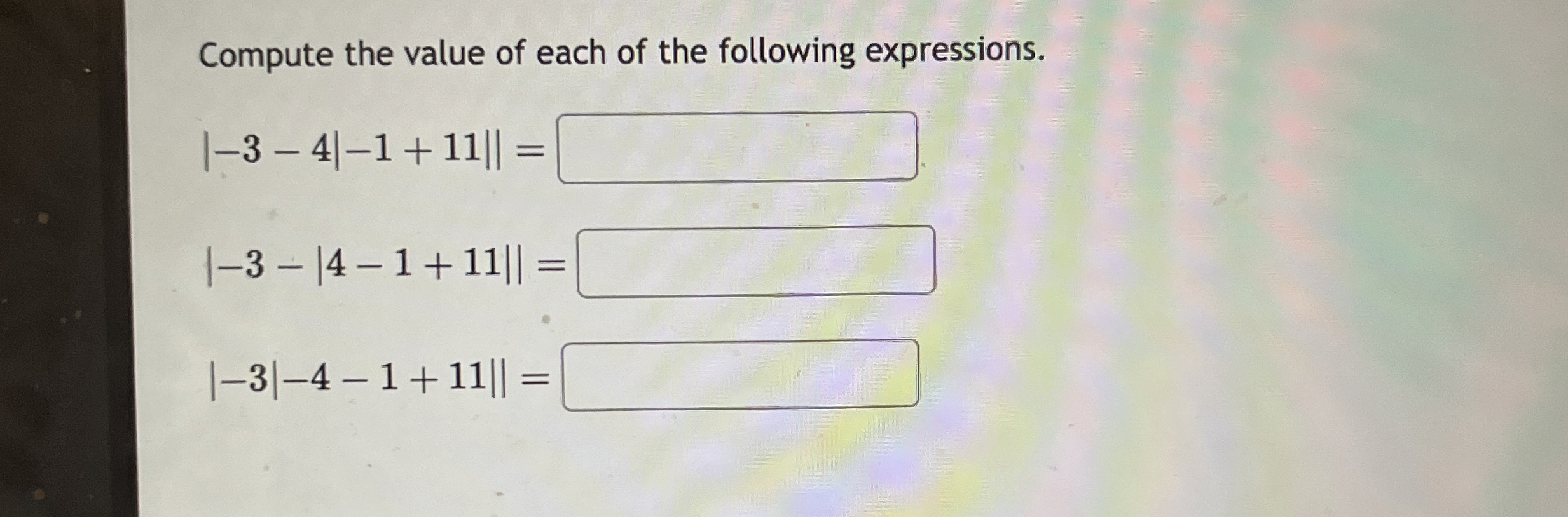 Solved Compute the value of each of the following | Chegg.com