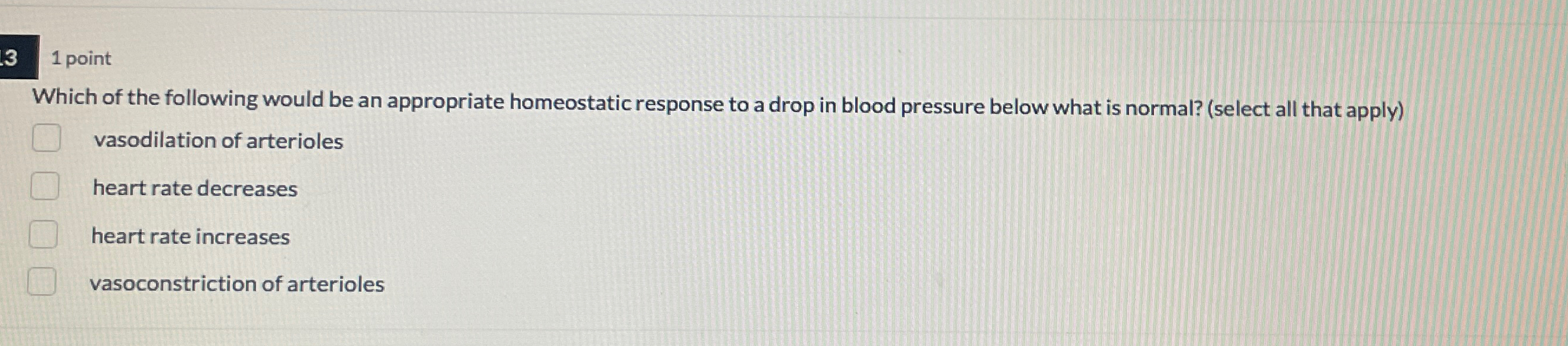 Solved 31 ﻿pointWhich of the following would be an | Chegg.com