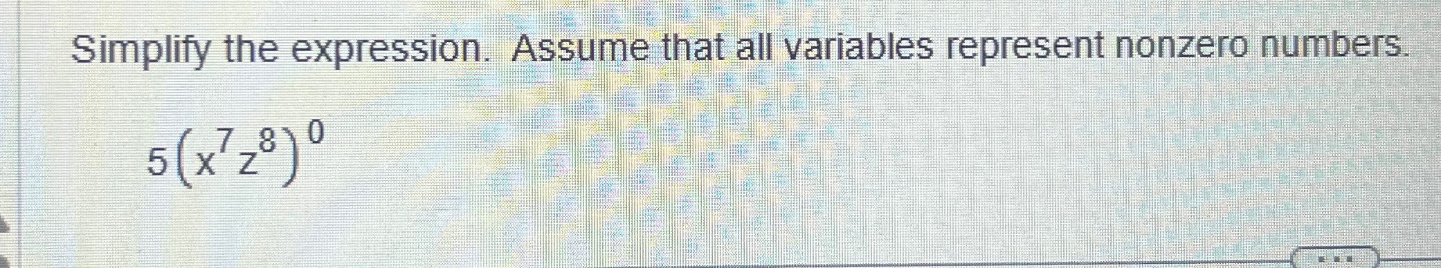 Solved Simplify the expression. Assume that all variables | Chegg.com