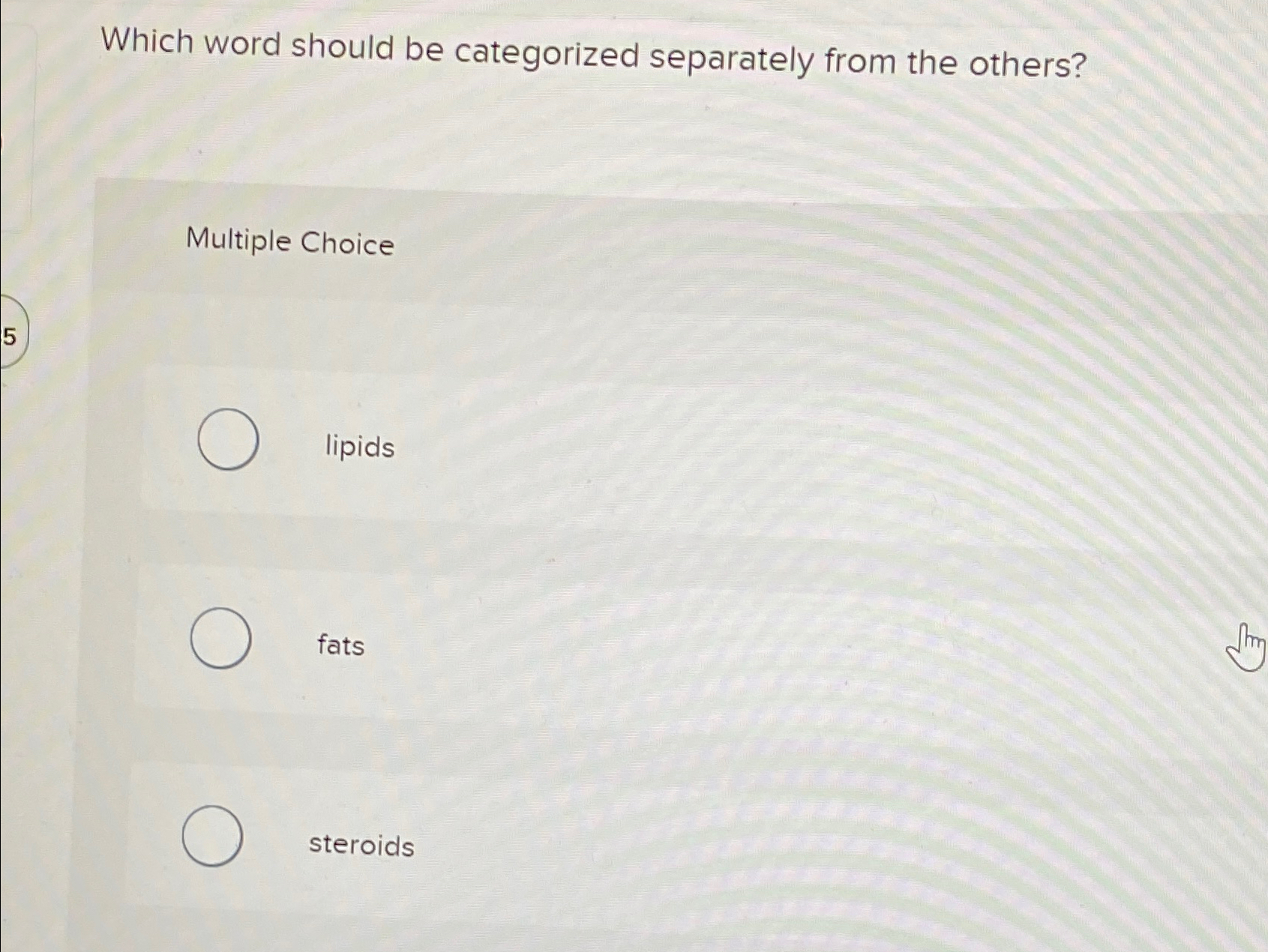 Solved Which word should be categorized separately from the | Chegg.com