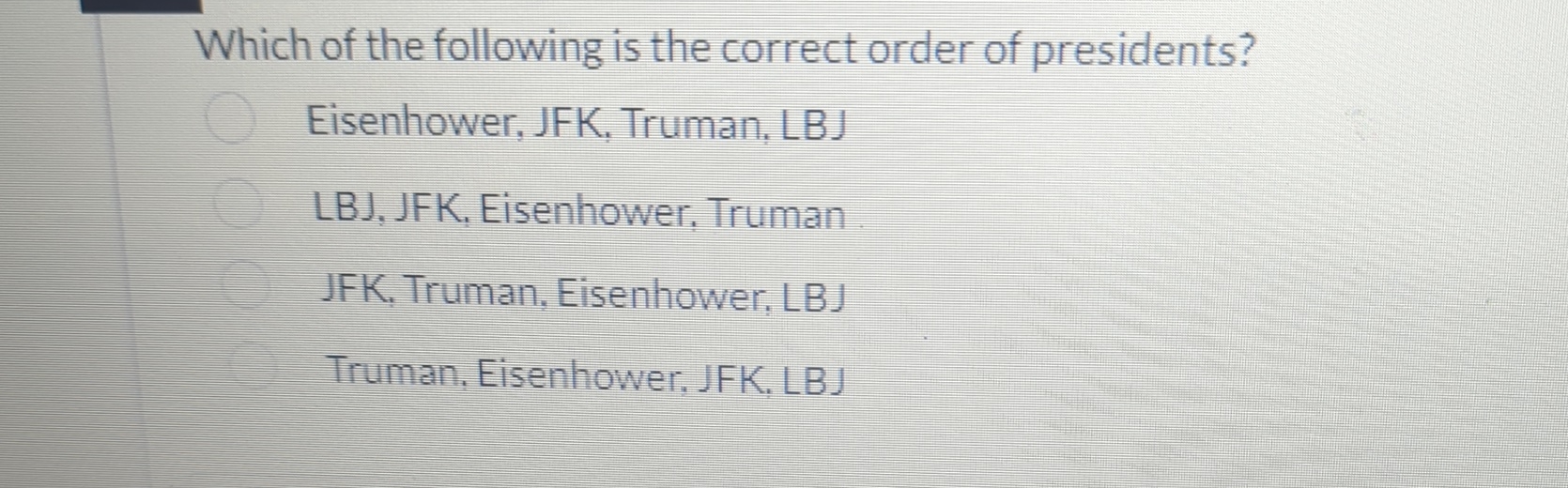 Solved Which of the following is the correct order of | Chegg.com