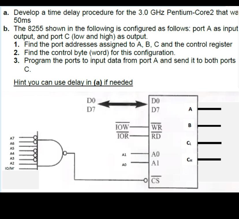 Solved a. ﻿Develop a time delay procedure for the 3.0GHz | Chegg.com