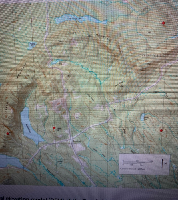 4. Interpolate between the contour lines that bracket | Chegg.com