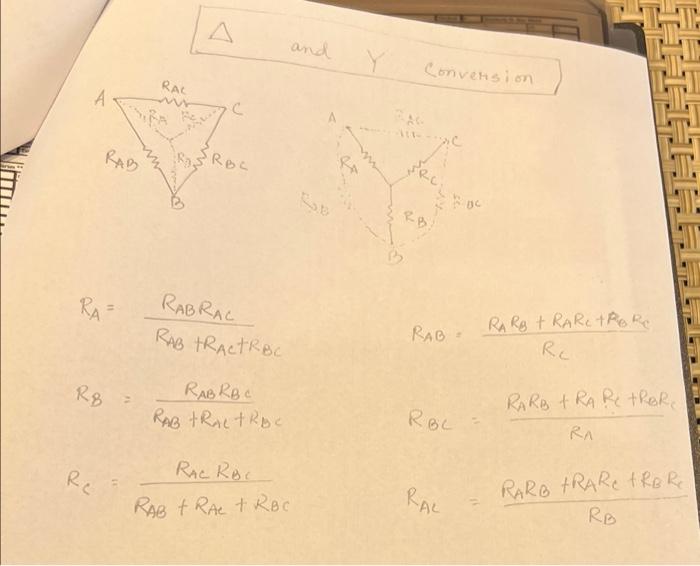 Solved Lab# 4 Delta-Wye Conversion Objective: To show that | Chegg.com