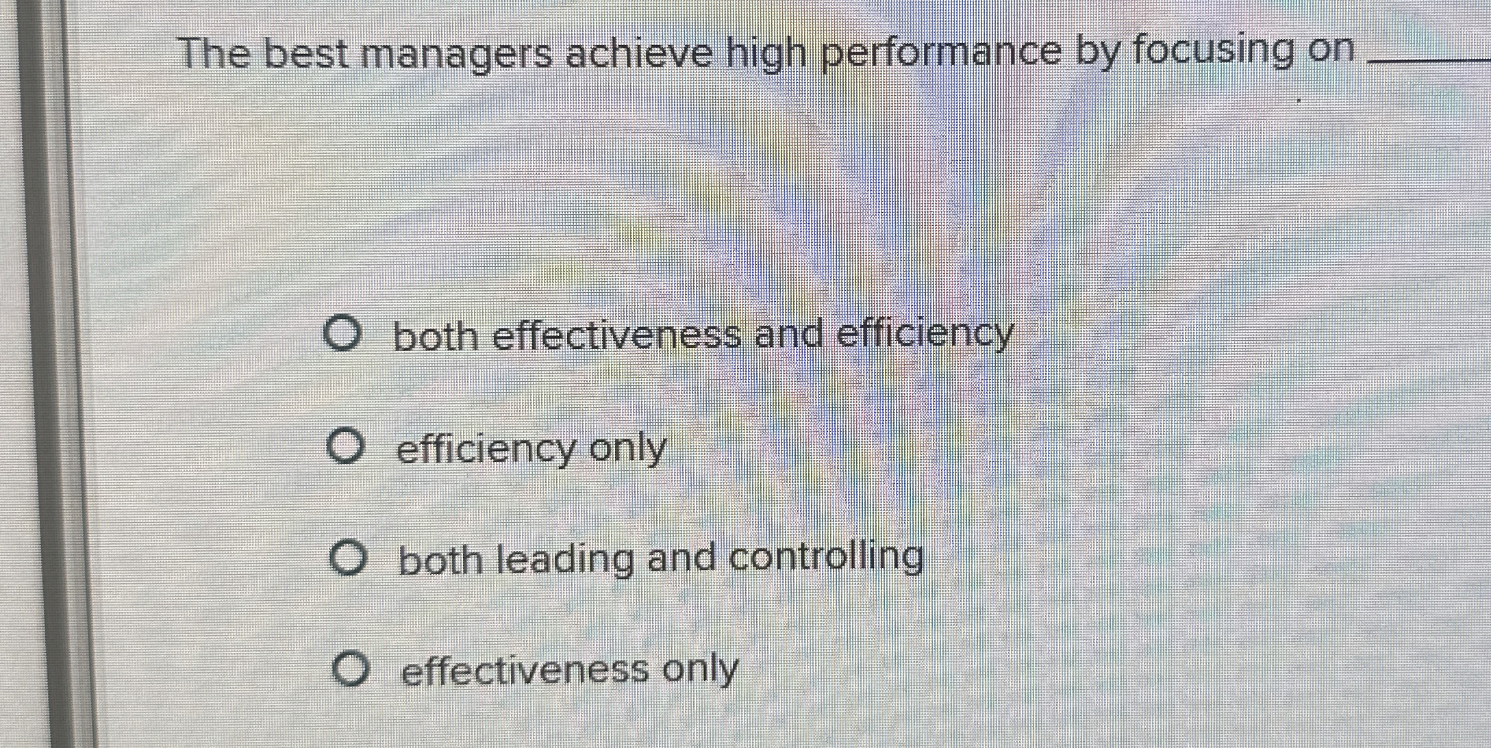 Solved In the new, highly competitive business environment, | Chegg.com
