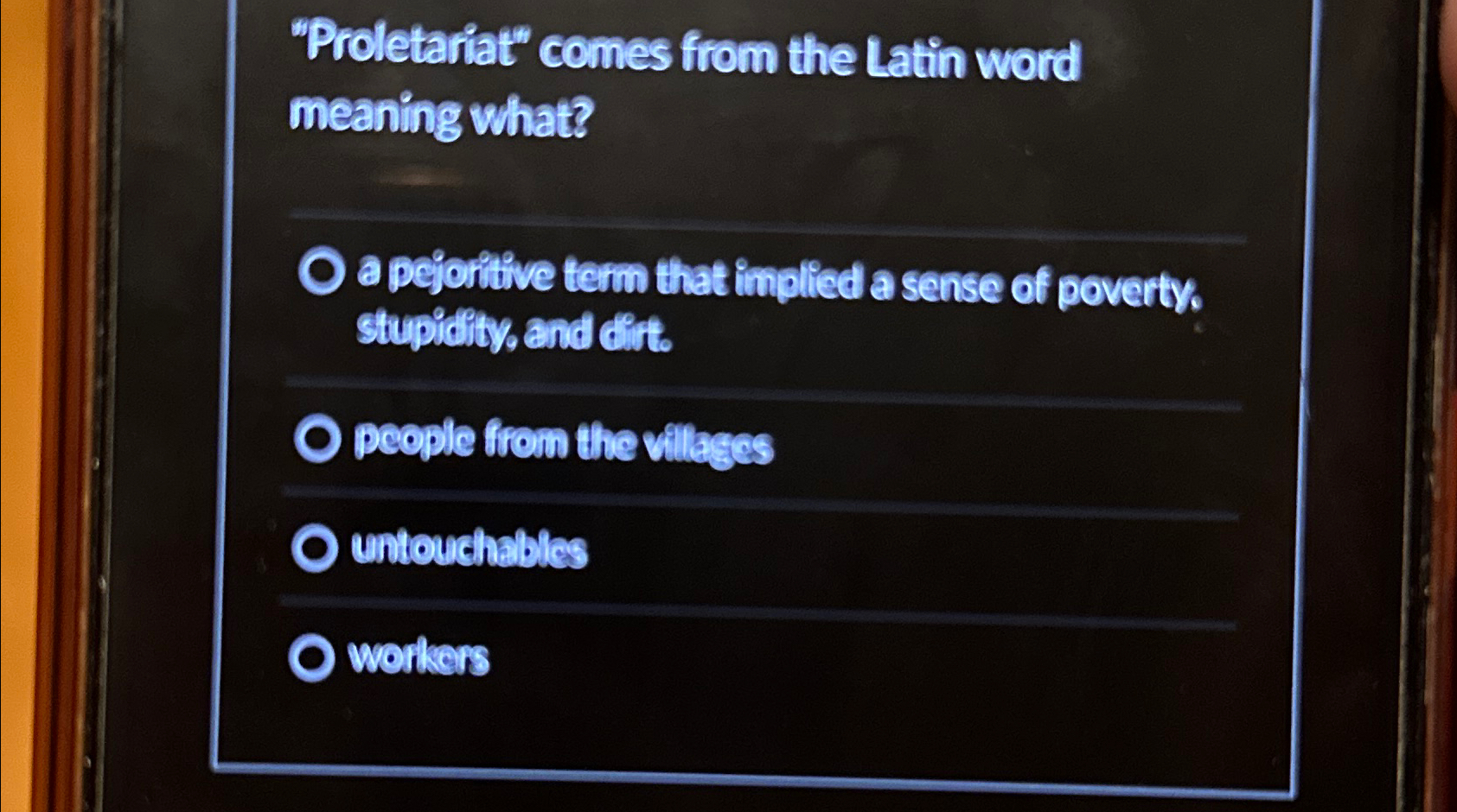 Solved "Proletariat" comes from the Latin word meaning | Chegg.com