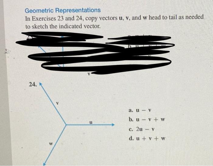 Solved Geometric Representations In Exercises 23 and 24, | Chegg.com