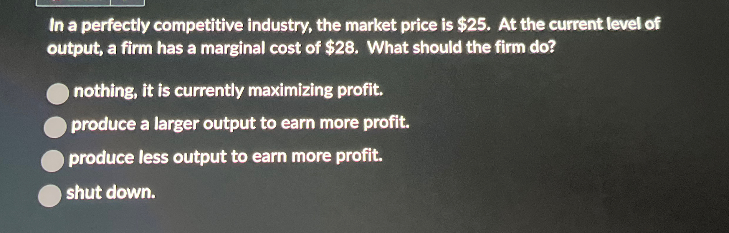 Solved In a perfectly competitive industry, the market price | Chegg.com