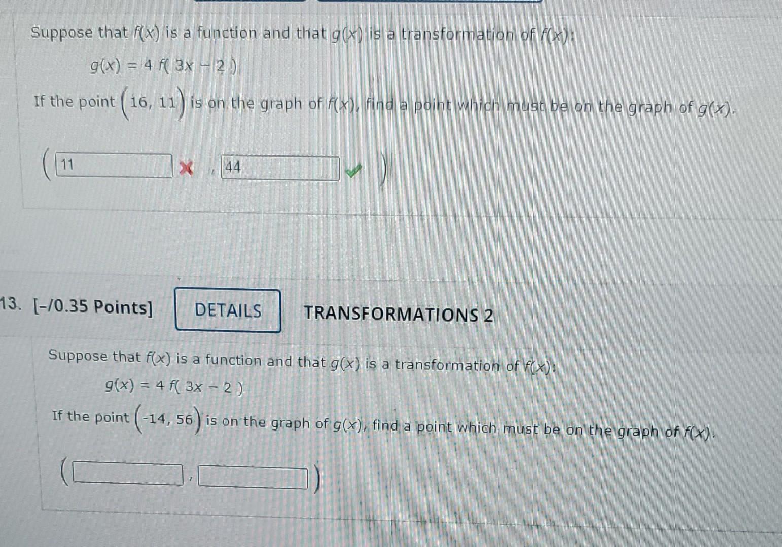 Solved Suppose that f(x) is a function and that g(x) is a | Chegg.com
