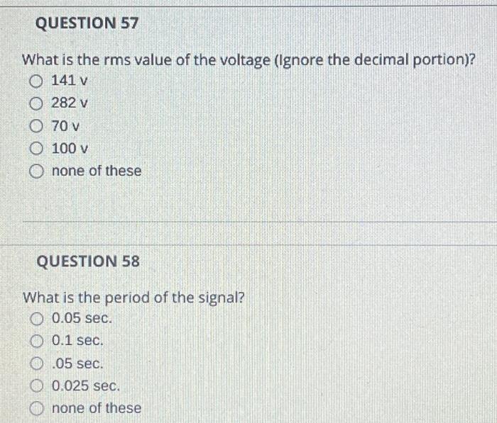 Solved Voltage across an AC generator is given by the | Chegg.com