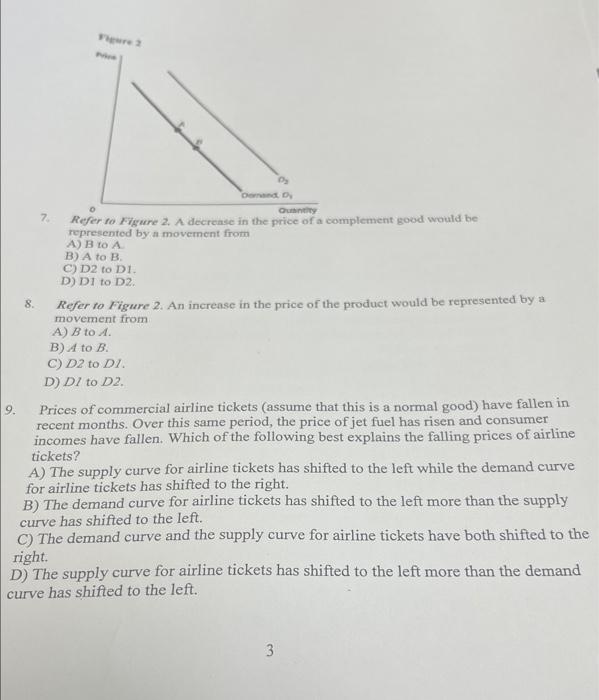 Solved 7. Refer to Figure 2. A decrease in the price of a | Chegg.com
