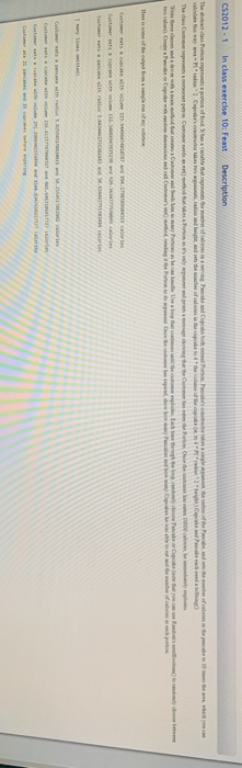 CS20121 in class exercise 10: Feast Description Owo h | Chegg.com