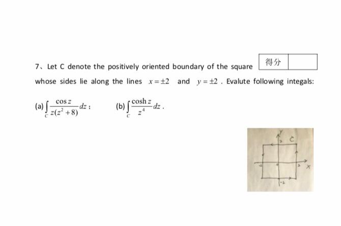Solved 7. Let C denote the positively oriented boundary of | Chegg.com