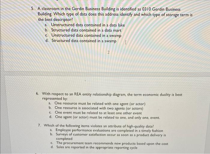 Solved 5. A classroom in the Gerdin Business Building is | Chegg.com