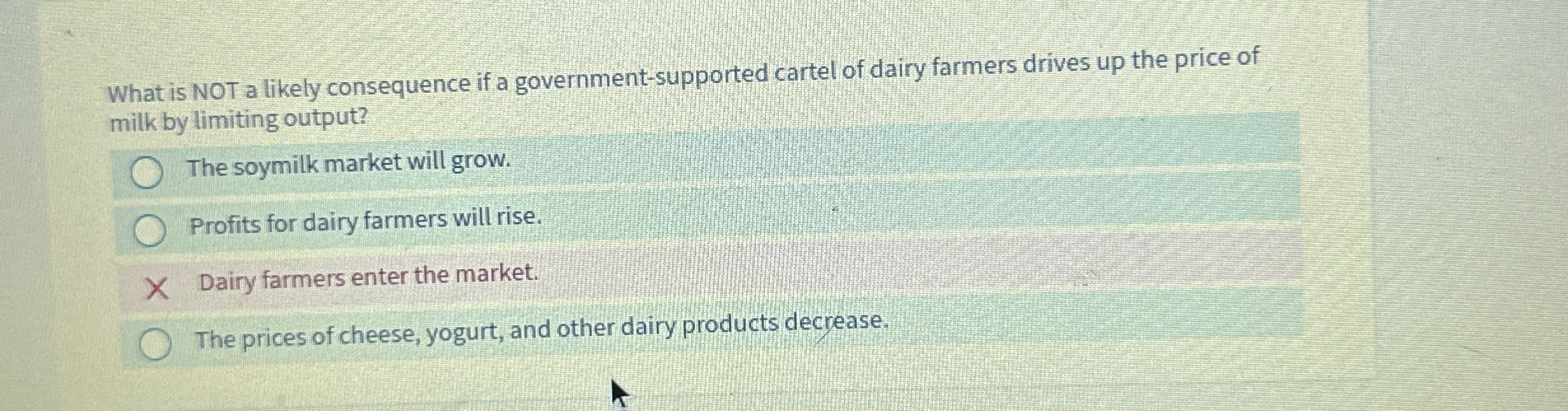 Solved What is NOT a likely consequence if a | Chegg.com