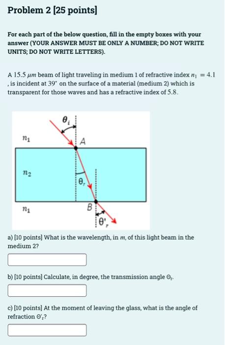 Solved For each part of the below question, fill in the | Chegg.com