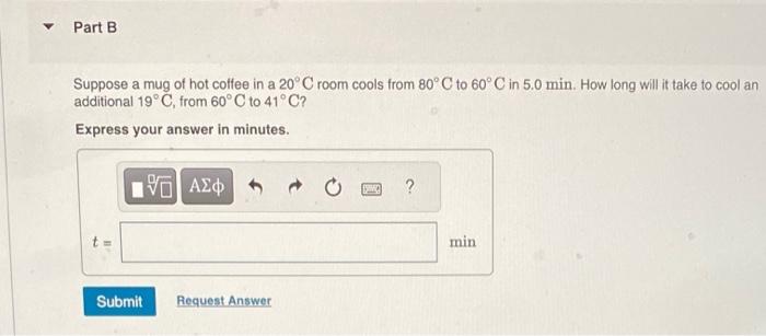 Solved For an object that cools by convection, the | Chegg.com