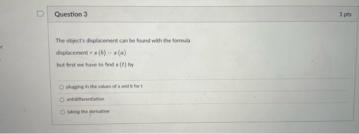 Solved An object travels with velocity function given by | Chegg.com