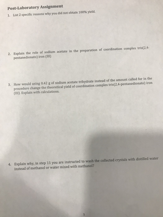 Experiment DATE: NAME: Pre-Laboratory Assignment 1. | Chegg.com