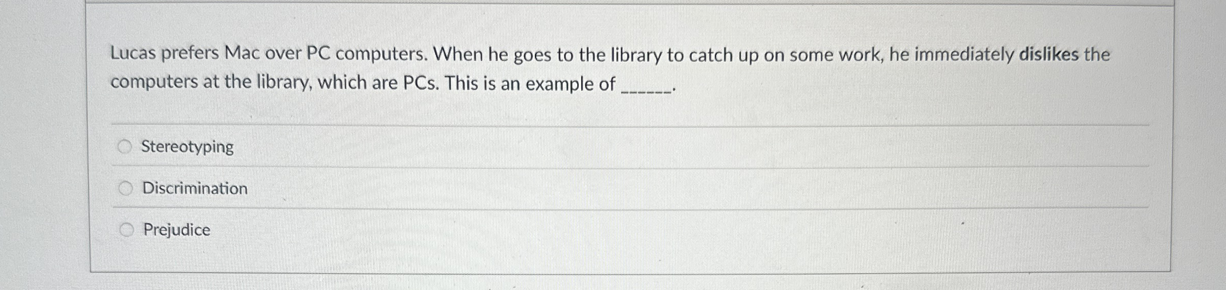 Solved Lucas prefers Mac over PC computers. When he goes to | Chegg.com