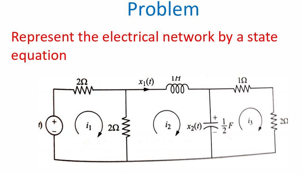 ProblemRepresent the electrical network by a state | Chegg.com