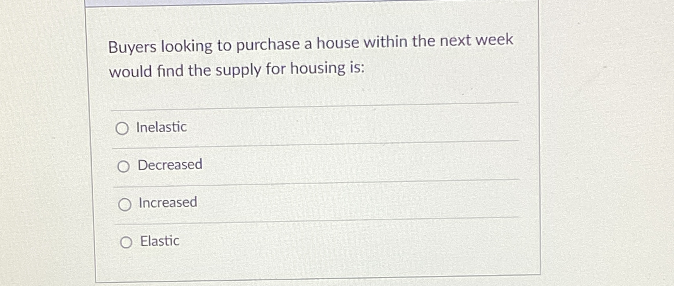 Solved Buyers looking to purchase a house within the next | Chegg.com