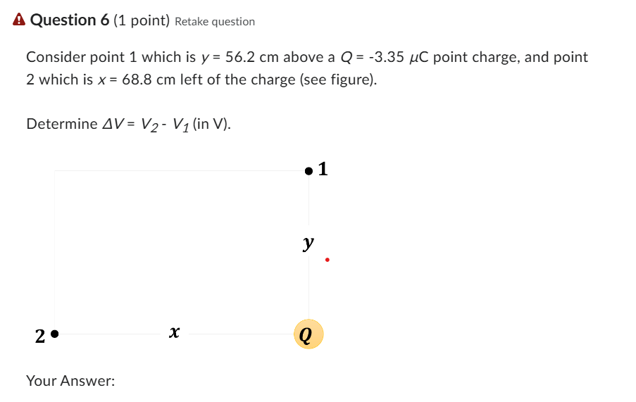 Solved A Question 6 (1 ﻿point) ﻿Retake questionConsider | Chegg.com