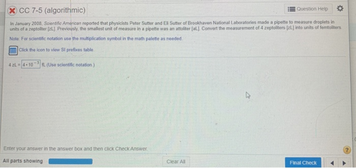 Solved X CC 7-5 (algorithmic) Question Help In January 2008. | Chegg.com