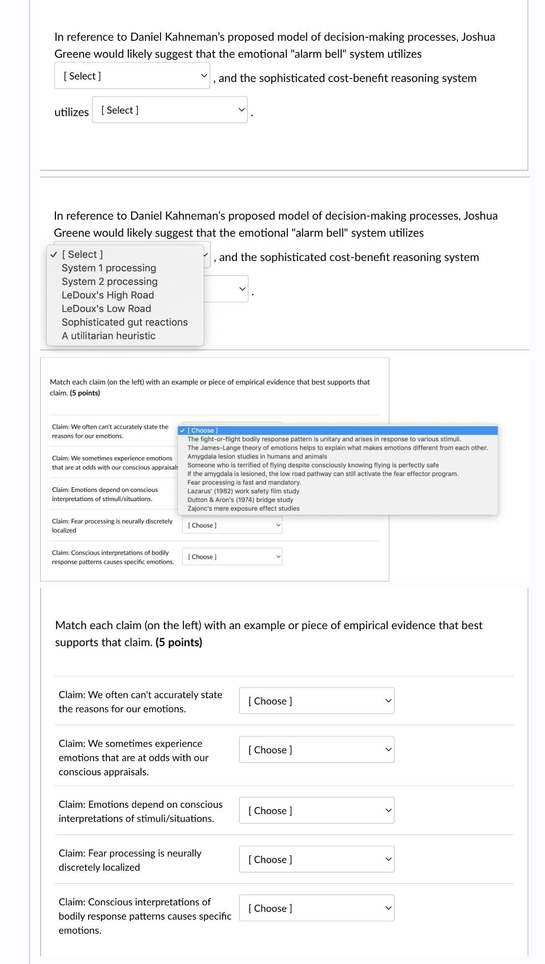 Solved In reference to Daniel Kahneman's proposed model of | Chegg.com