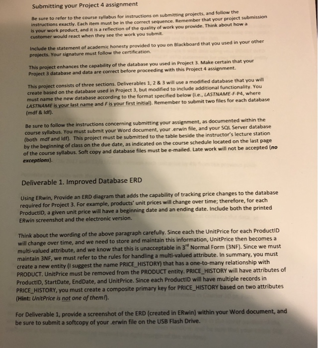 Submitting your Project 4 assignment Be sure to refer | Chegg.com