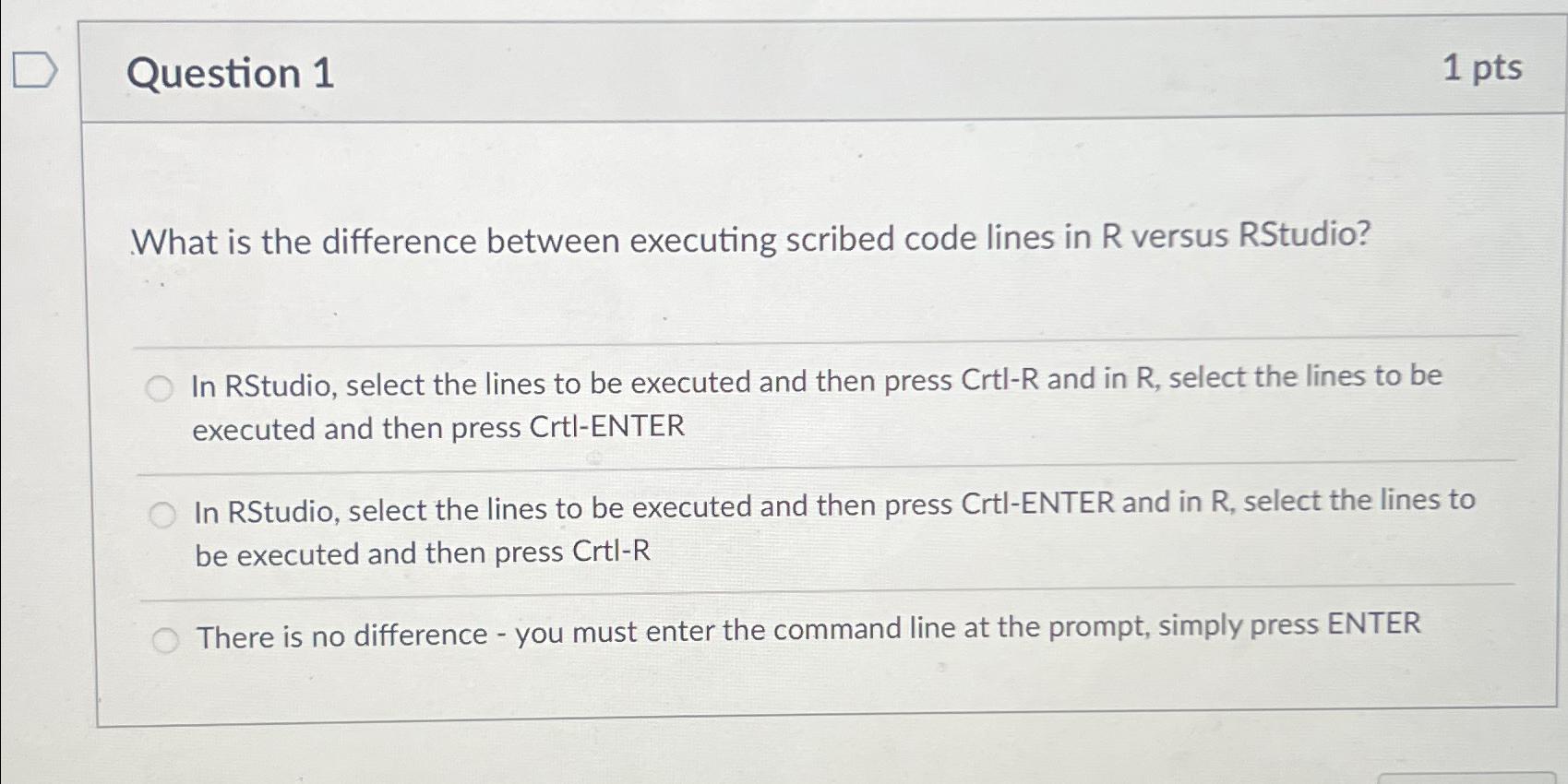 Solved Question 11 ﻿ptsWhat is the difference between | Chegg.com