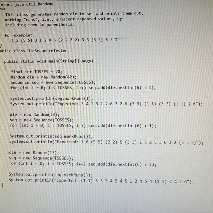 Solved A run is a sequence of the same values repeated. | Chegg.com