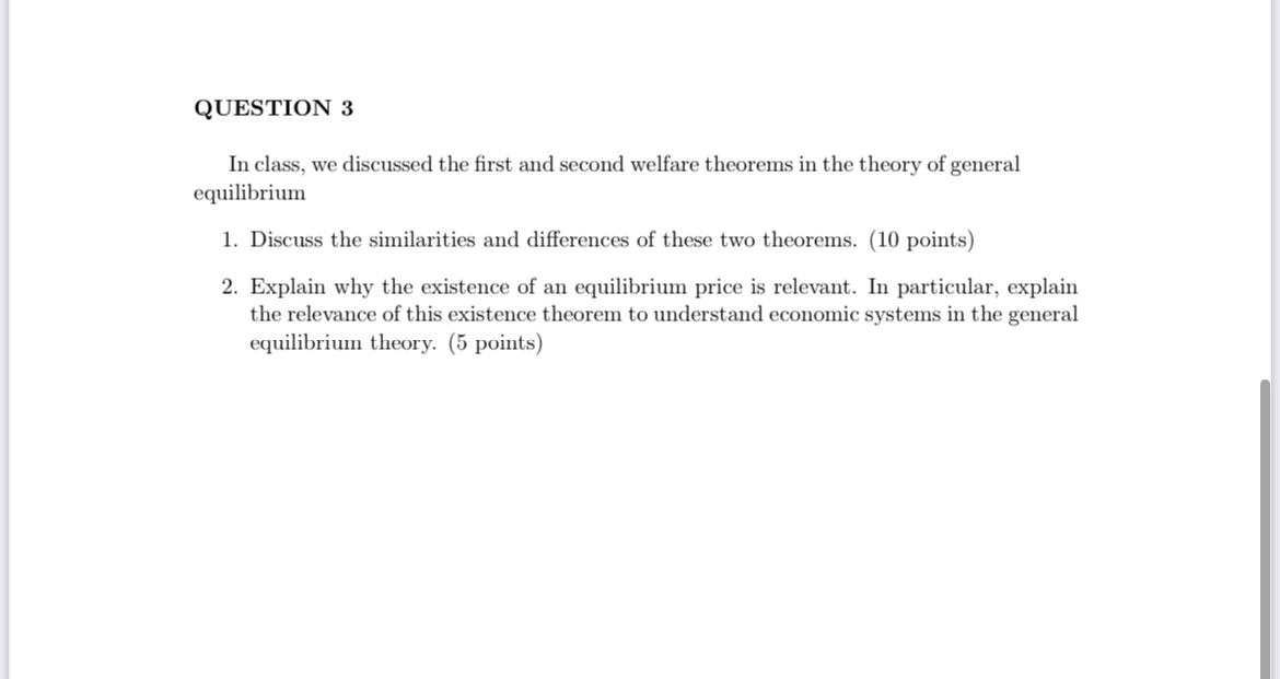 Solved QUESTION 3In ﻿class, we ﻿discussed the first and | Chegg.com