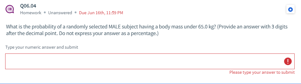 Solved Q06.04Homework - ﻿Unanswered * ﻿Due Jun 16th, 11:59 | Chegg.com