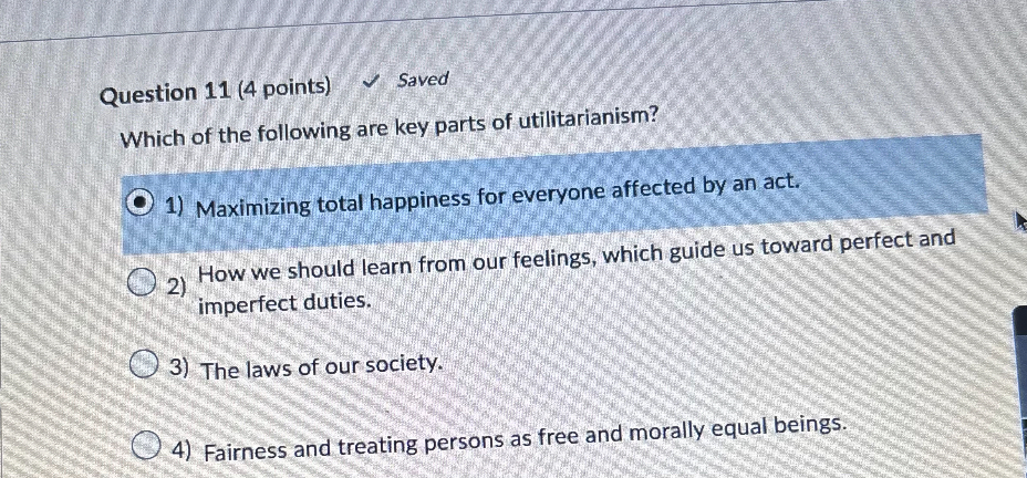 Solved Question 11 (4 ﻿points) ﻿SavedWhich of the following | Chegg.com