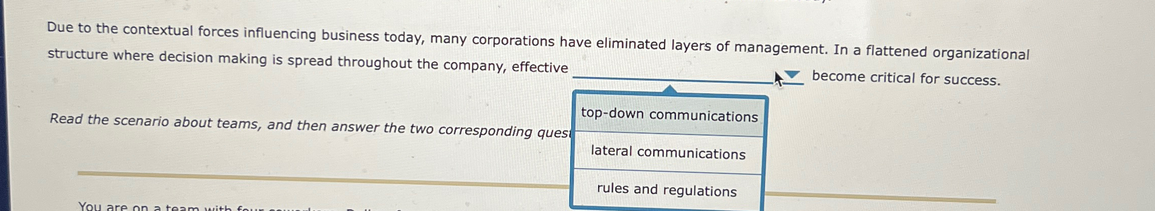 Solved Due to the contextual forces influencing business | Chegg.com
