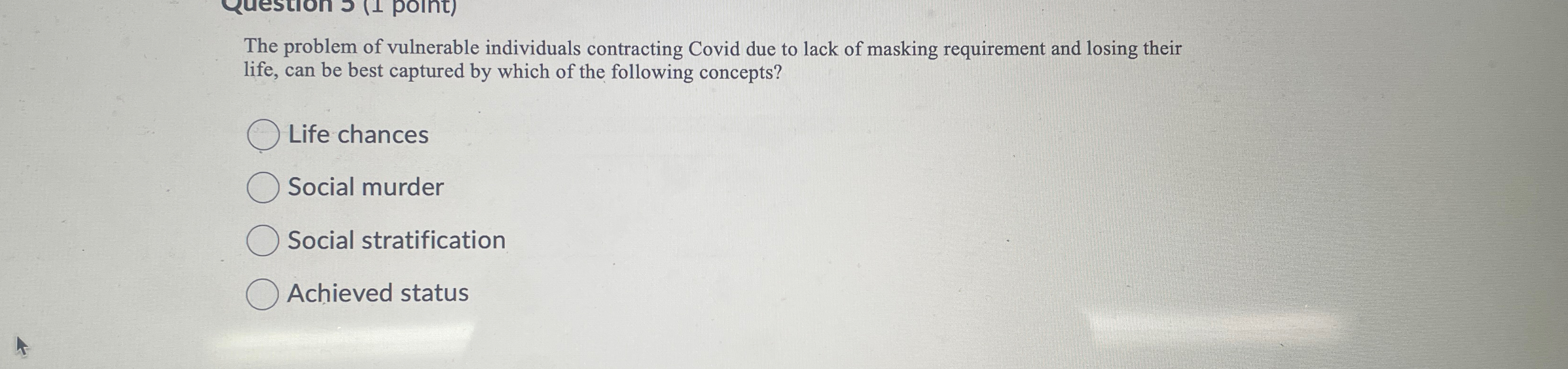 Solved The problem of vulnerable individuals contracting | Chegg.com
