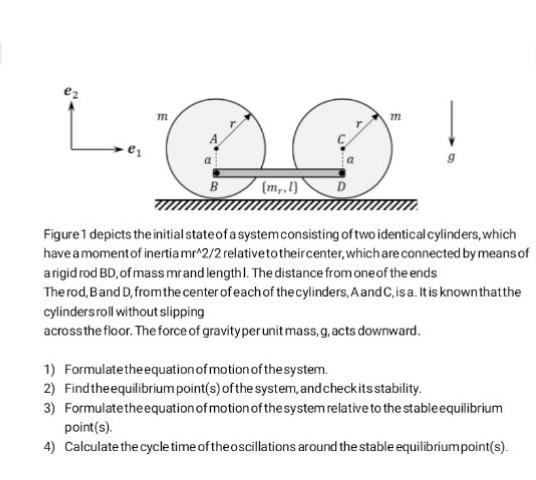 Solved Figure 1 depicts the initial state of a system | Chegg.com