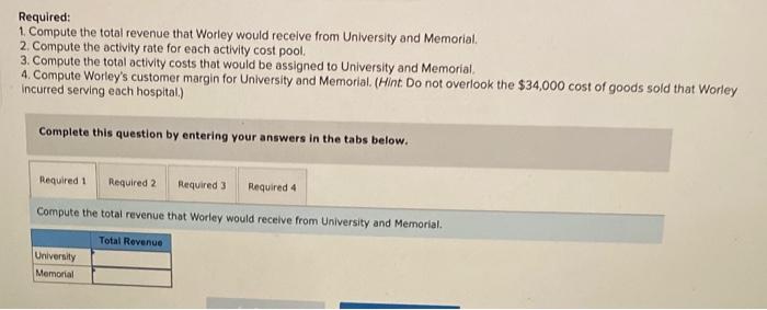 Solved Exercise 7.10 (Algo) Customer Profitability Analysis | Chegg.com