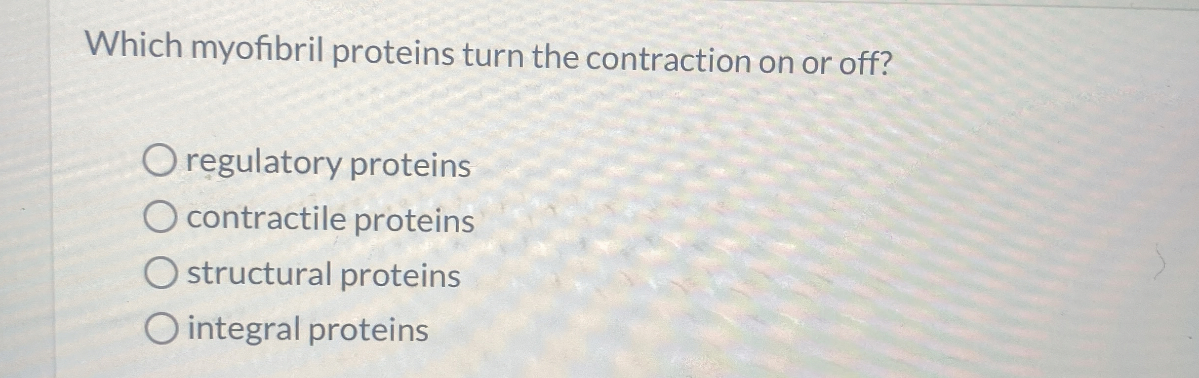 High Quality SOLUTION Which myofibril proteins turn the contraction on ...