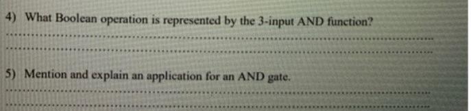 Solved 4) What Boolean operation is represented by the | Chegg.com