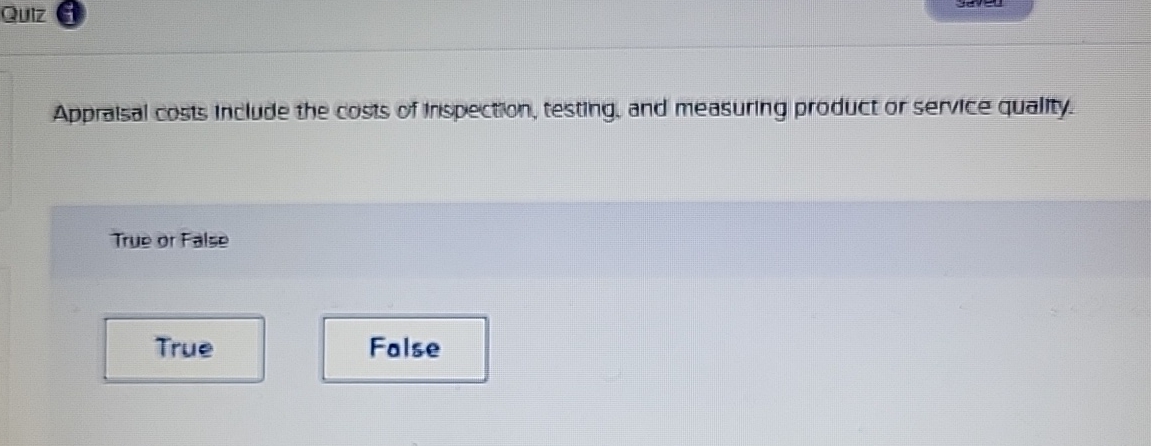 Solved Appralsal costs include the costs of Inspection, | Chegg.com