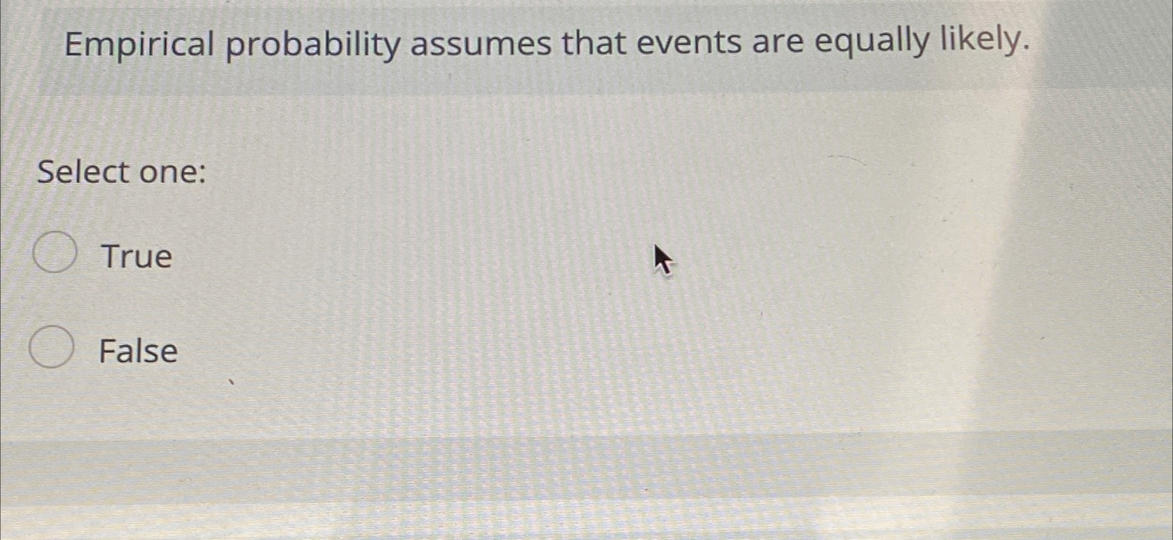 Solved Empirical probability assumes that events are equally | Chegg.com