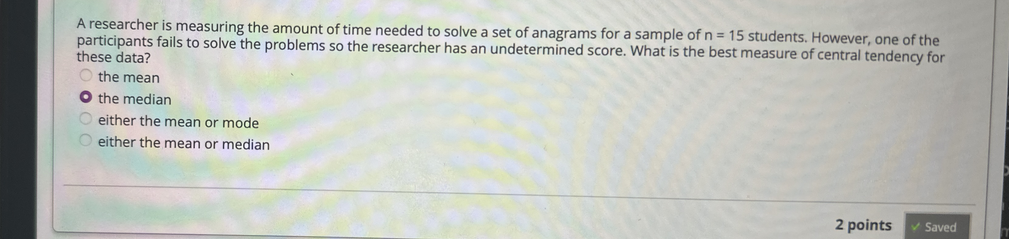 Solved A researcher is measuring the amount of time needed | Chegg.com