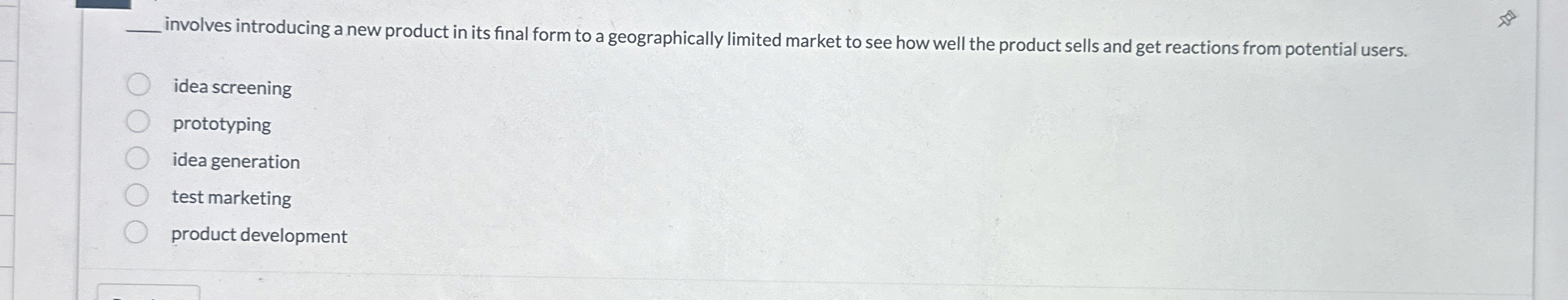 Solved q, ﻿involves introducing a new product in its final | Chegg.com